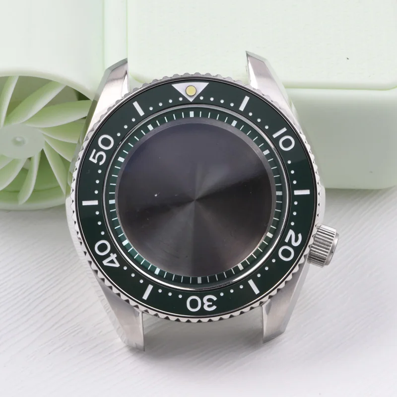 3.8 O'clock steel watch case MM300 watch case Luminous Sapphire glass ...