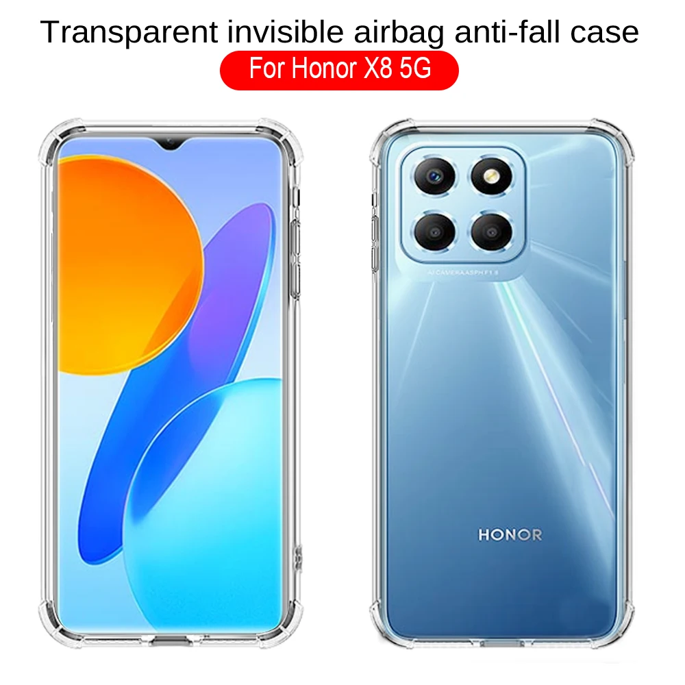 Funda-transparente-a-prueba-de-golpes-para-Honor-X8-5G-carcasa-trasera ...