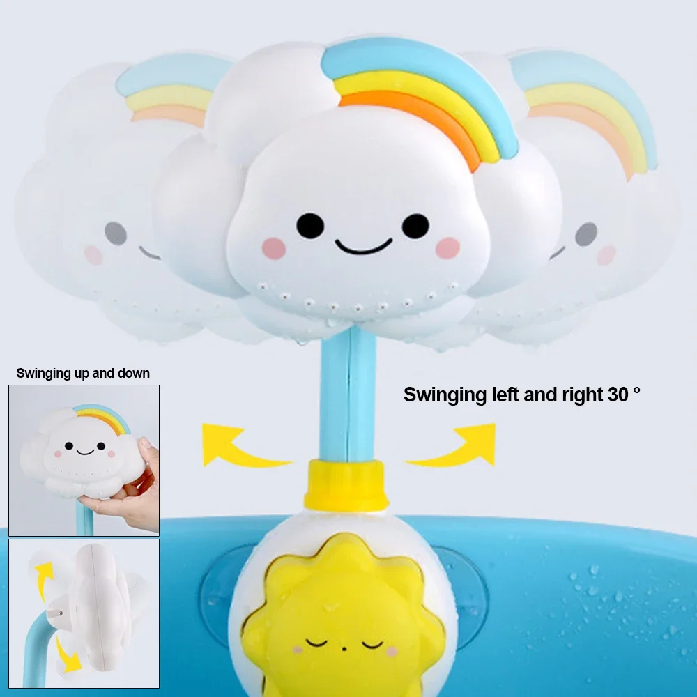 Bath-Toys-for-Baby-Water-Game-Clouds-Model-Faucet-Shower-Water-Spray ...