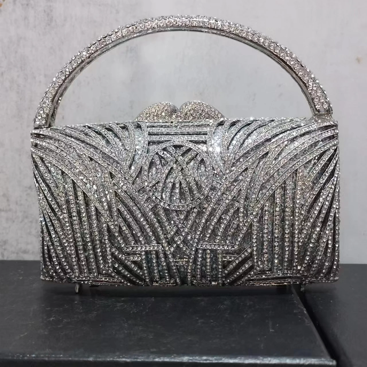 Gold-Sliver-Ladies-Elegant-Rhinestones-Handbags-Designer-Women-Day ...