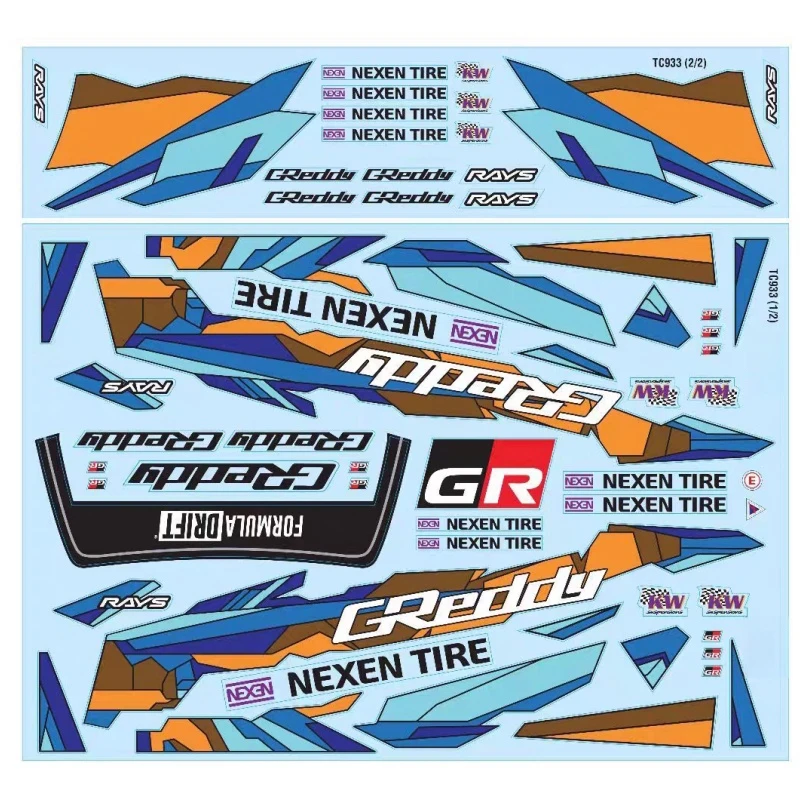 TC933-Scale-1-10-Rc-drift-sticker-Calcoman-as-GR86-GR86-para-coches-de ...