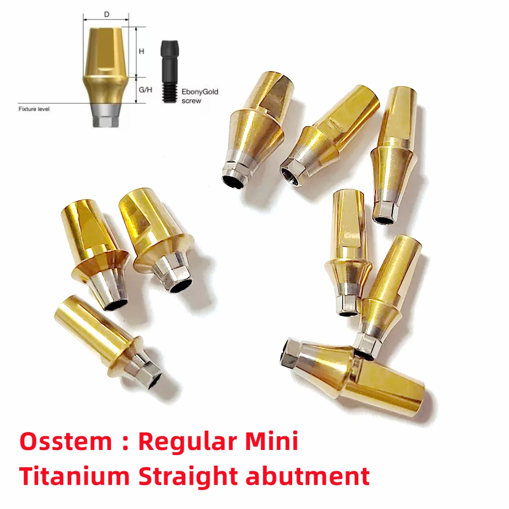 Osstem-straight-abutment-ti-cemented-abutment-Implant-Conical ...