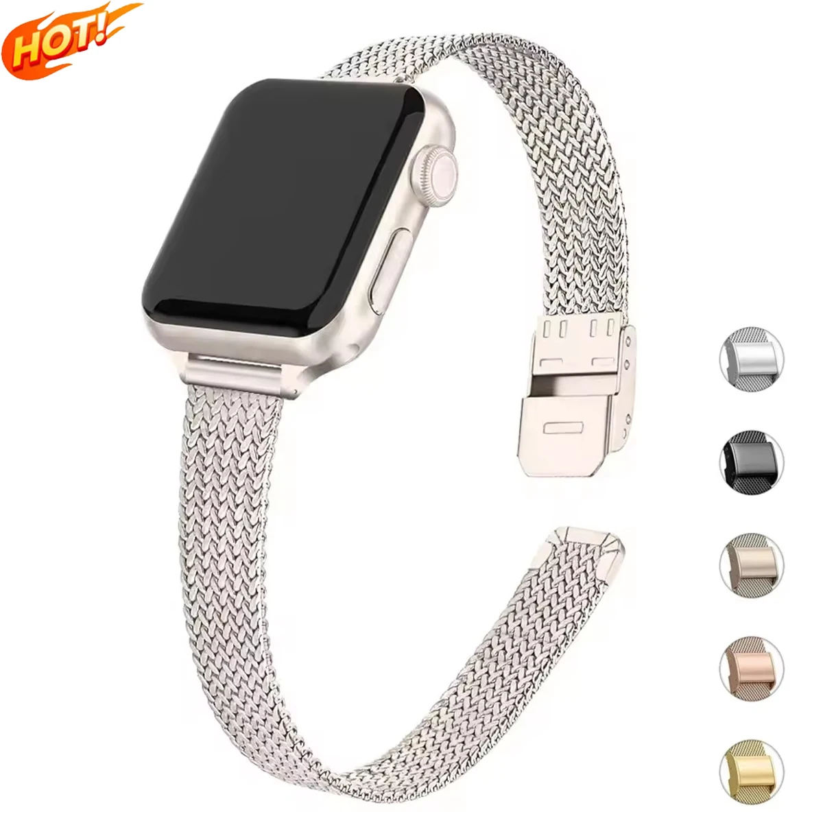 New Bracelet Metal Band for Apple Watch 10 9 8 7 6 SE 5 4 44 45 49MM ...