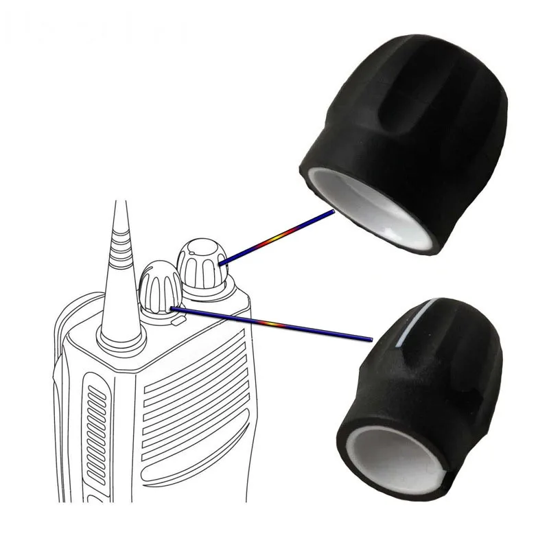 1Pair-Channel-Knob-and-Volume-Knob-for-Motorola-GP328-GP338-HT750-GP340 ...