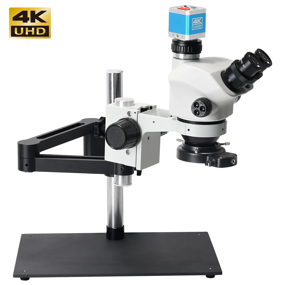 4K-Simul-Focal-7X-50X-Stereo-Microscope-Trinocular-Microscope-for-Phone ...