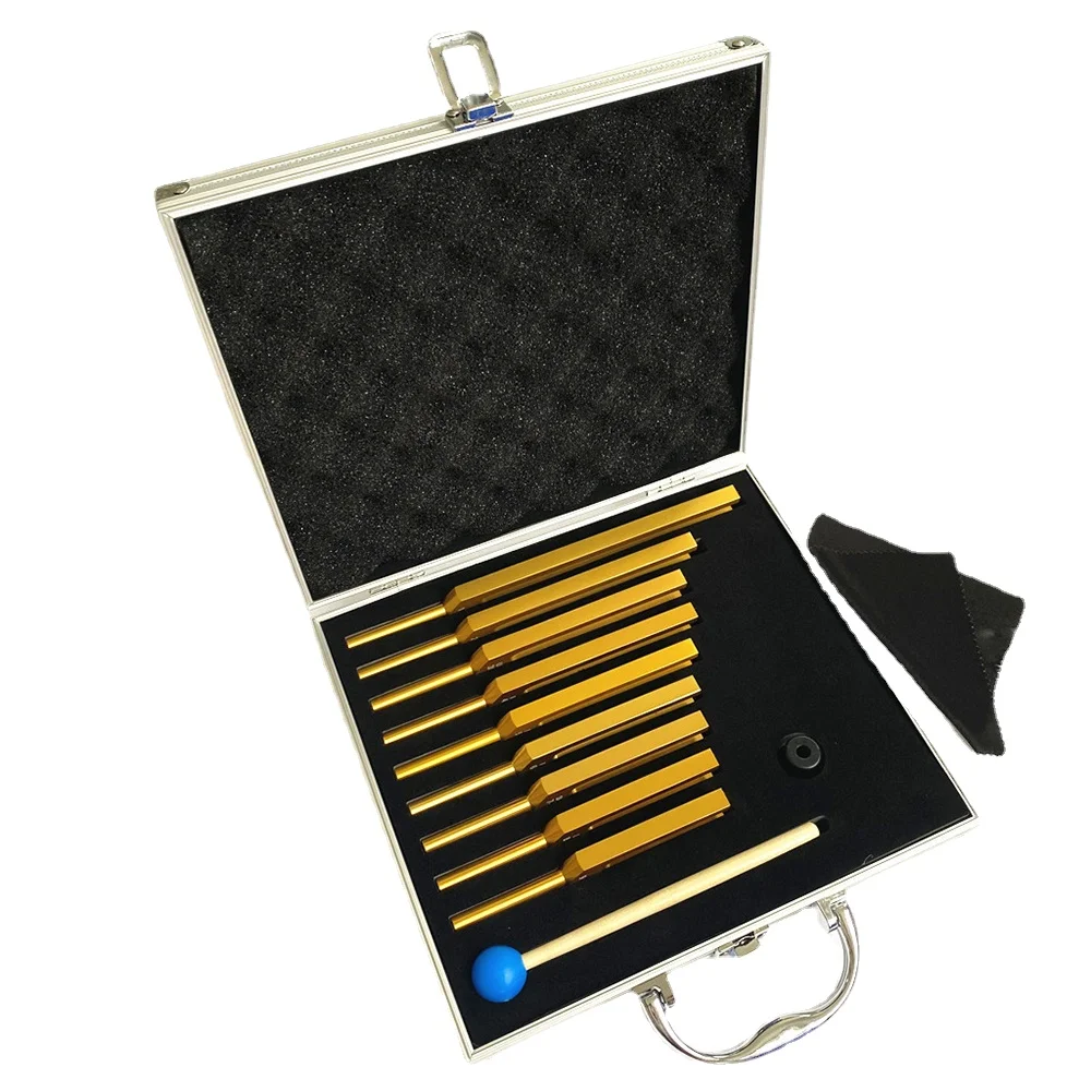 10pcs-Professional-Tuning-Forks-Set-Aluminum-Alloy-Chakra-Tuning-Fork ...