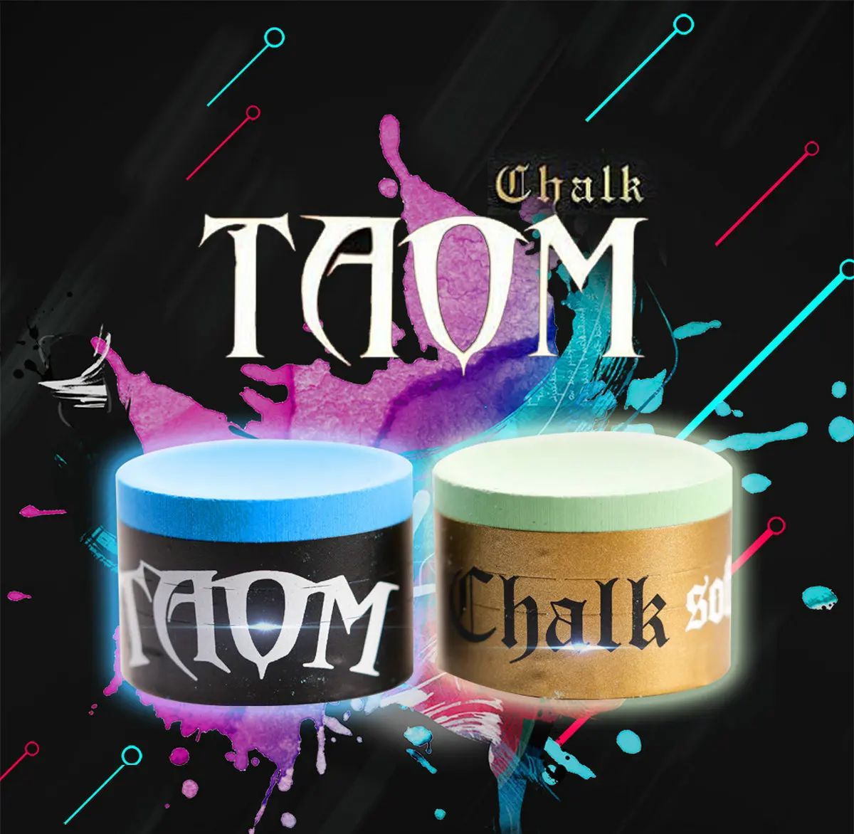TAOM-Billiards-Snooker-Professional-Round-Cue-Chalk-2-0-Pyramid-PYRO ...