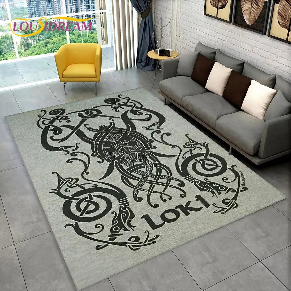 Viking-Norse-Mythology-God-Loki-Rune-Area-Rug-Carpet-Rug-for-Living ...