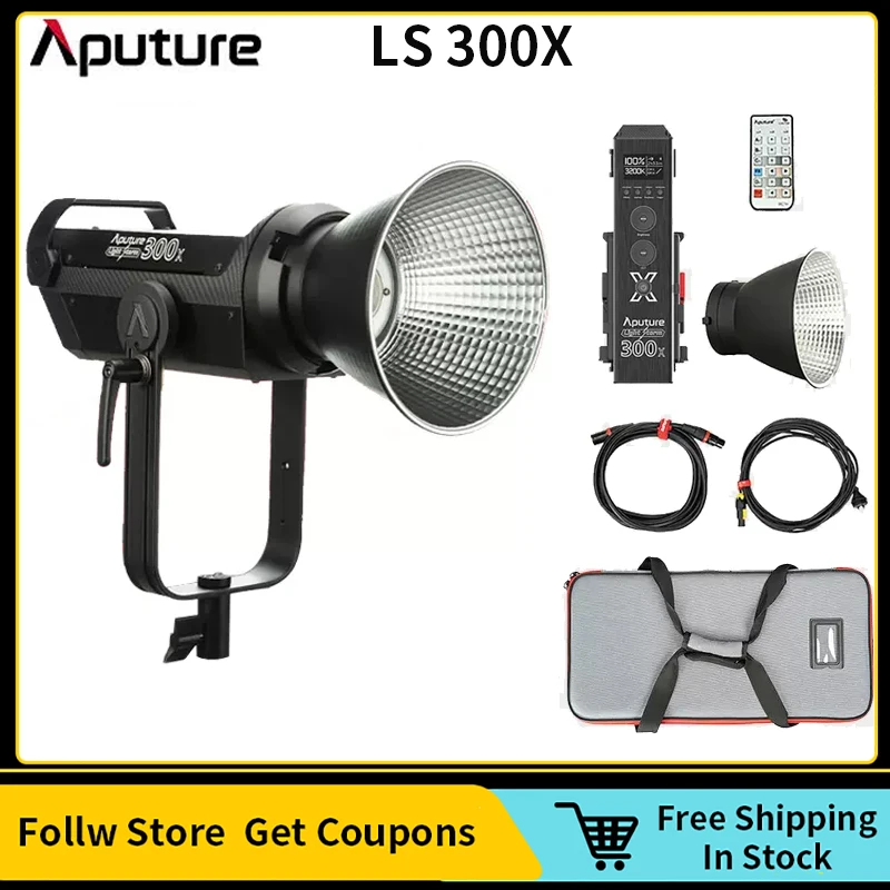 Aputure-LS-300X-Bi-Color-2700-6500K-350W-V-mount-LED-Video-Light-Storm ...
