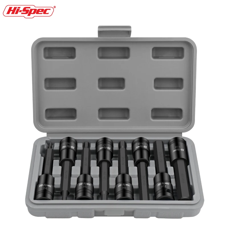 Hi Spec 육각 또는 Torx 소켓 세트, 엑스트라 롱 T20 T70 소켓 어댑터, 토크 렌치 소켓 슬리브 도구 세트, 공압 ...