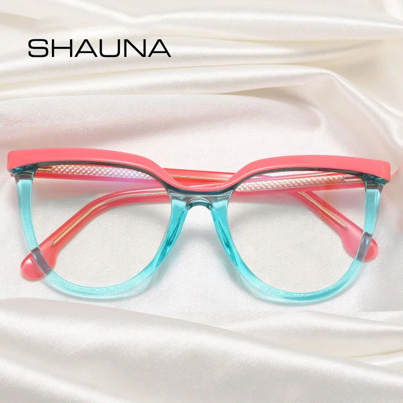 SHAUNA-Marco-de-gafas-redondo-para-hombre-y-mujer-Marco-ptico-de-doble ...