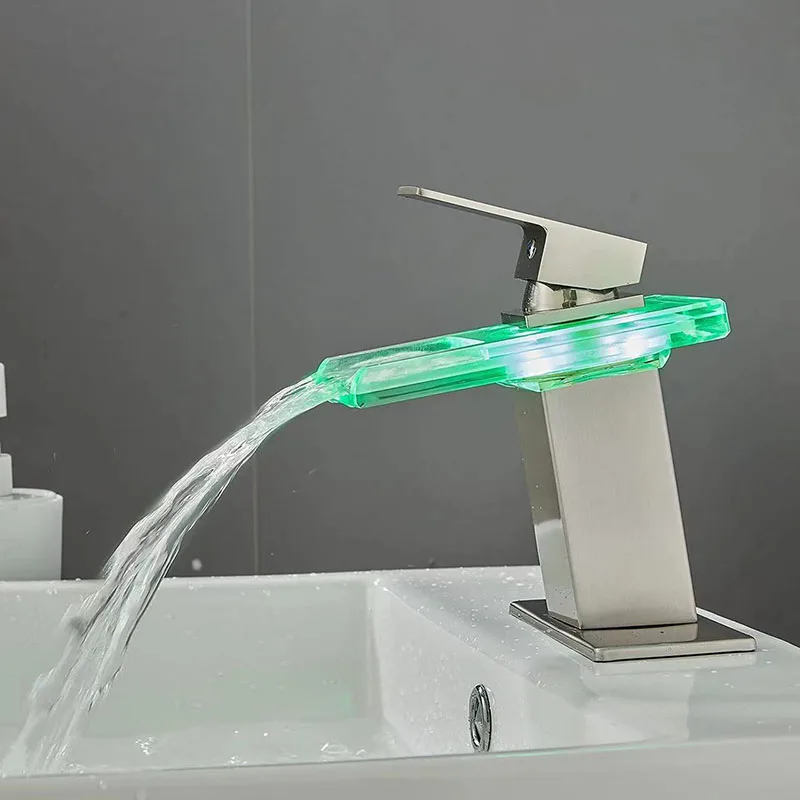 Mixer-Water-Bathroom-Faucet-Glass-Basin-Tap-LED-Luminous-Color-Changing ...