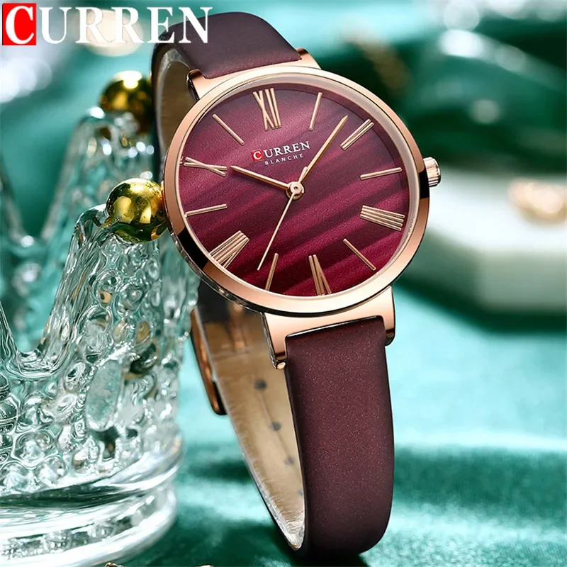 CURREN-Women-Watch-Top-Brand-Luxury-Female-Waterproof-Clock-Mesh ...