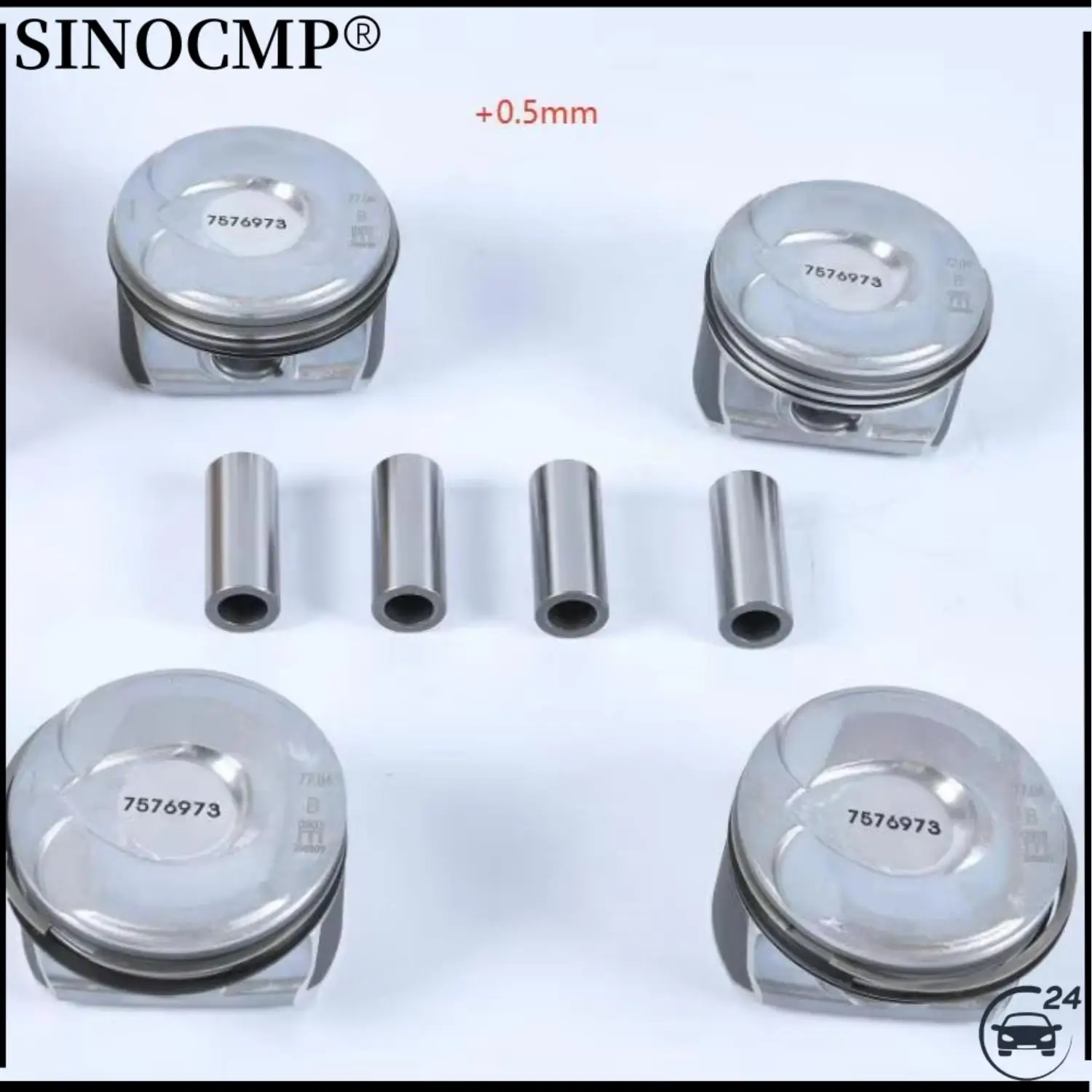 N14B16A N14B16C 4pcs Engine +0.5mm Piston & Ring Set 11257566019 ...