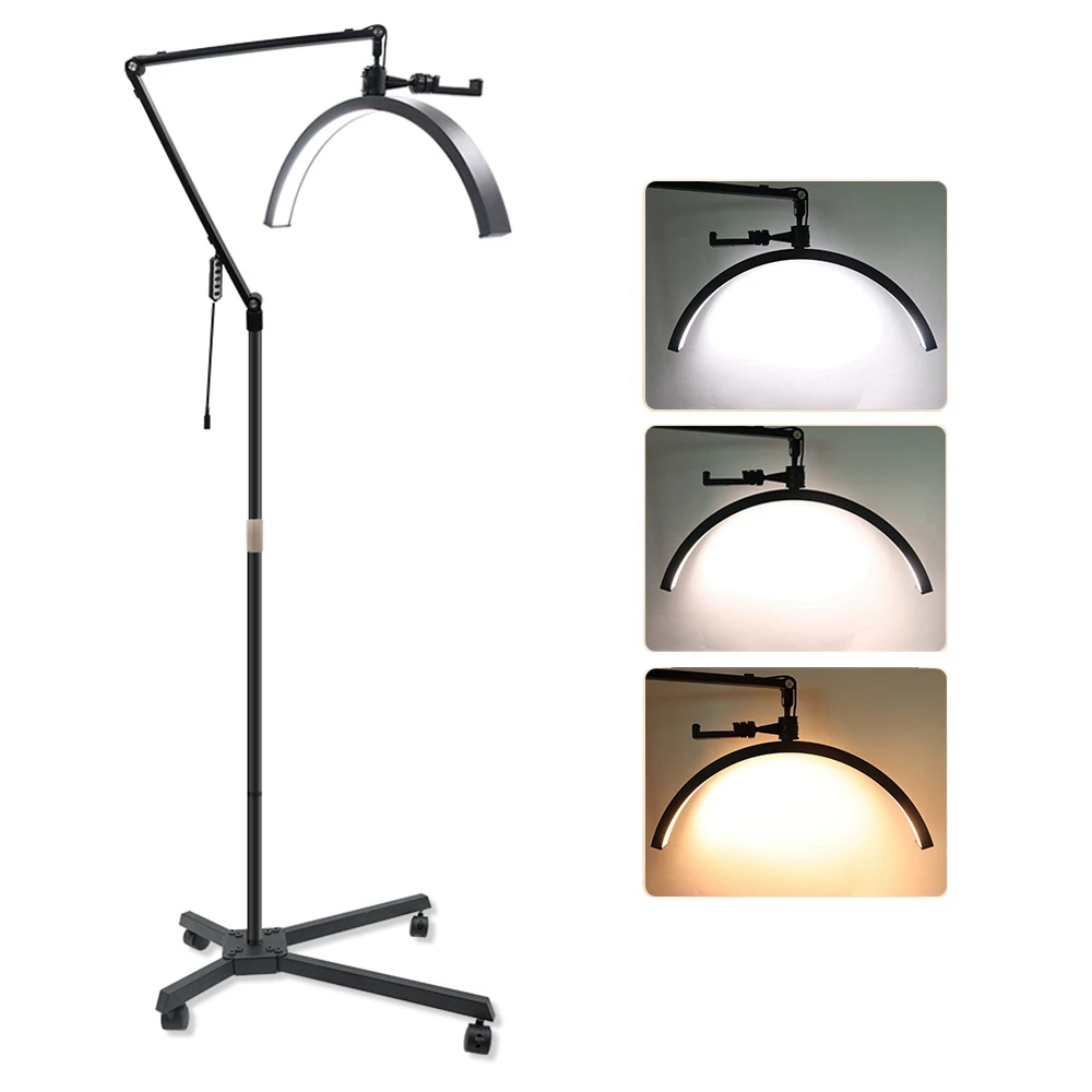 Half-Moon-lamp-with-Wheel-20inch-36W-LED-Floor-Stand-Light-Adjustable ...