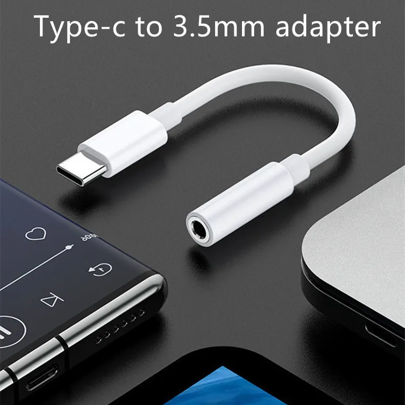 Type C To 3.5 Mm Adapter Type-C To 3.5mm Jack Audio Cable Digital Audio ...