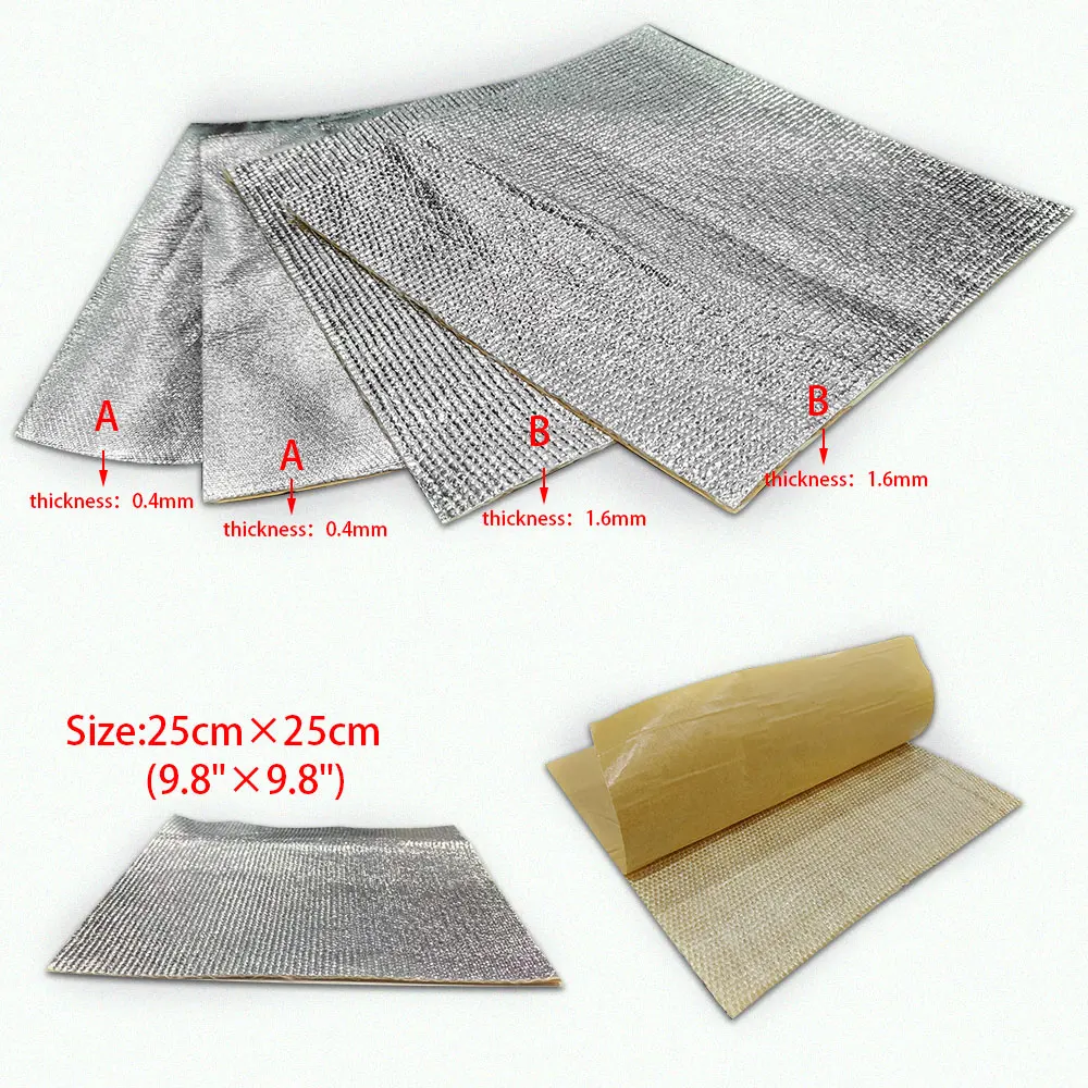 Car-Exhaust-Heat-Shield-Barrier-Aluminum-Fiberglass-W-Adhesive-Layer ...