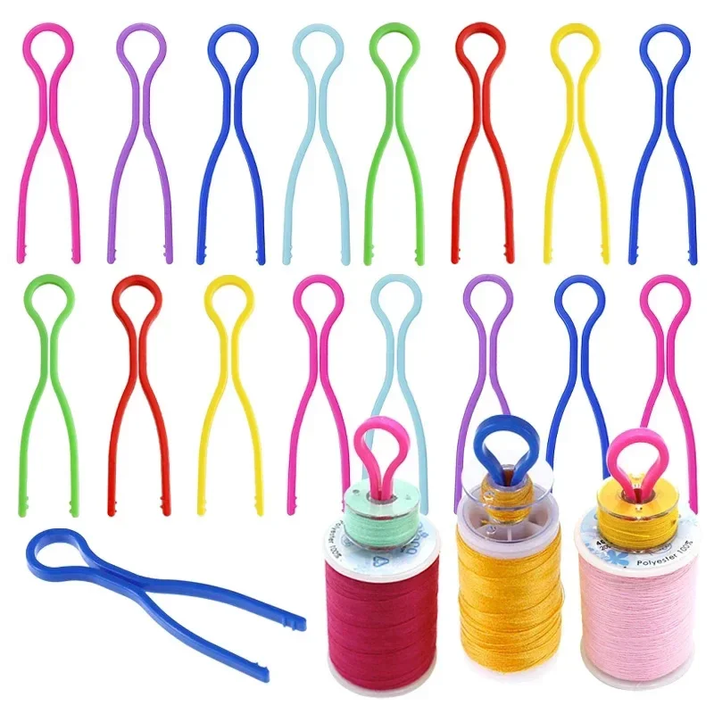 10/20/30pcs Sewing Bobbin Clips Long Thread Clip Spool Storage Holder ...