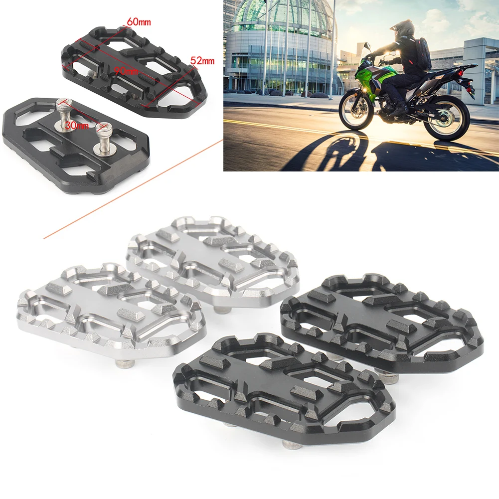 CNC Aluminum Wide Foot Pegs Footrest For Kawasaki VERSYS-X300 2017-2018 ...