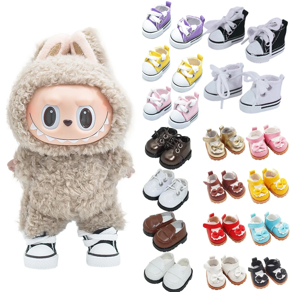 For LABUBU 17cm Cotton Dolls Shoes Toys Casual Sports Shoes Dolls ...