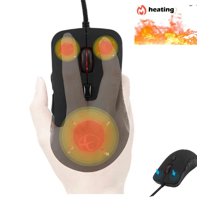 Heated Mouse Warmer For Cold Winter Wired Computer Mice 2400 Dpi ...