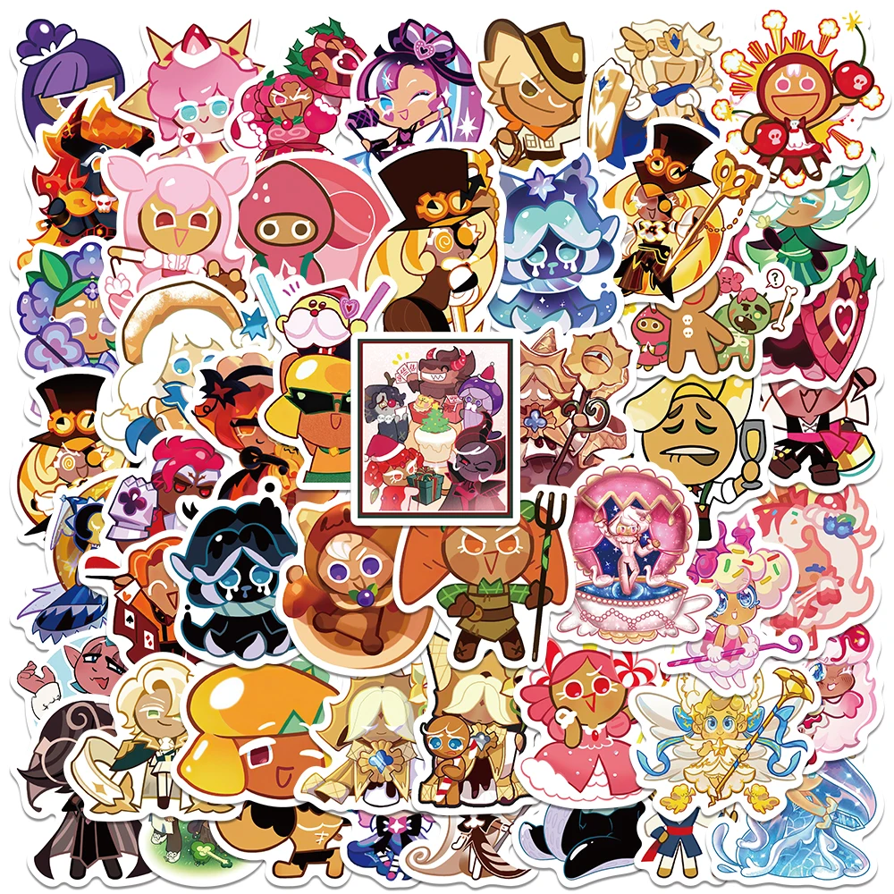 50pcs-Cute-Cartoon-Game-Cookie-Run-Kingdom-Stickers-For-Kids-Adults ...