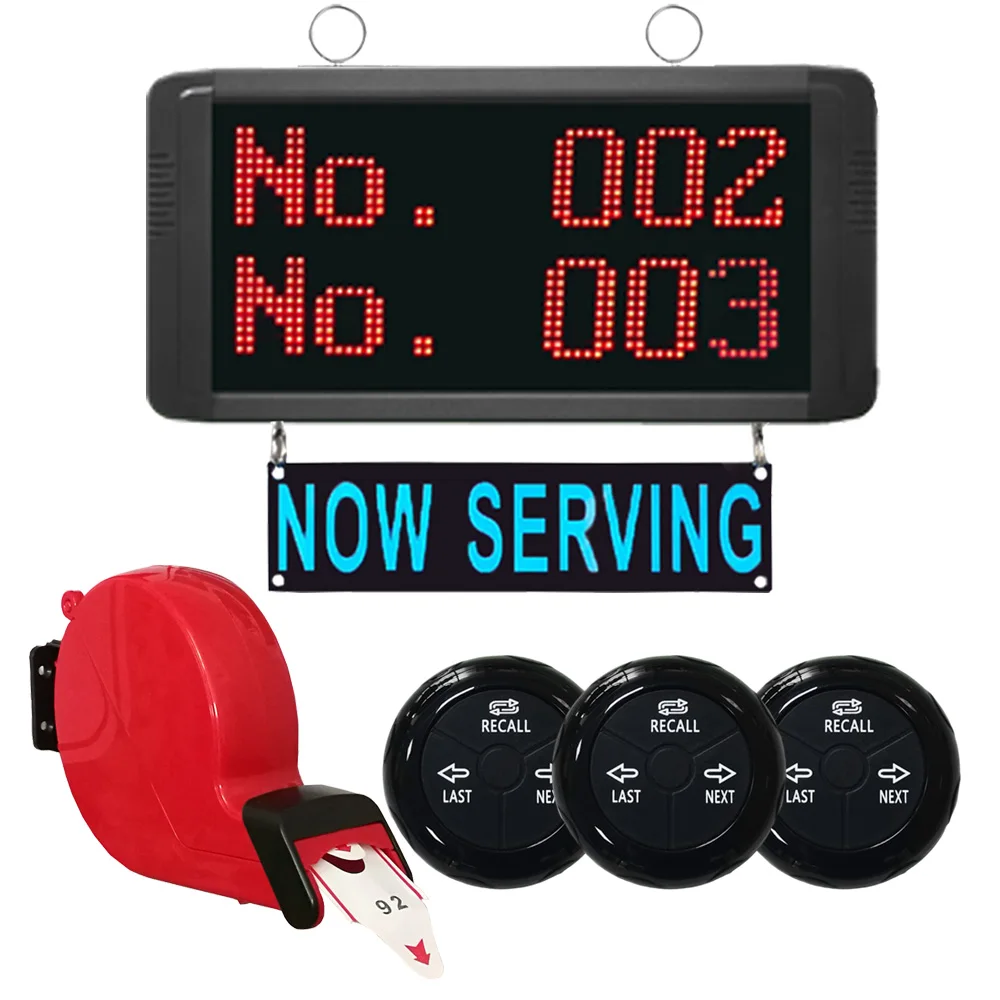Simple-Queue-Management-System-Red-Ticket-Dispenser-Digital-Paper-Queue-Number-Machine-Take-A ...