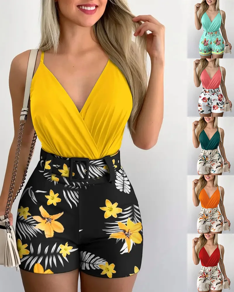 Women Clothes Set Summer Short | Women Summer Fashion Clothes | Tank ...