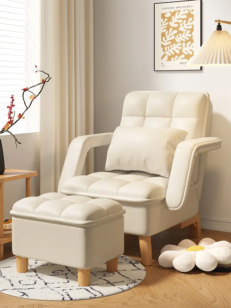 Lazy sofa can lie and sleep single bedroom tatami small balcony lounge ...