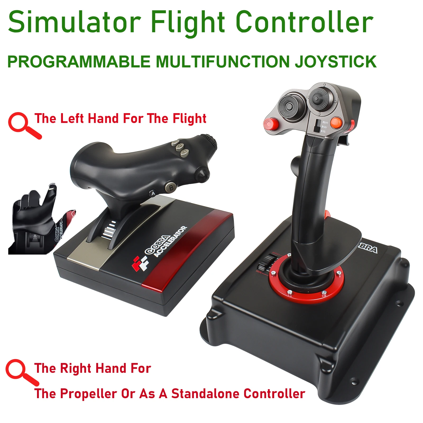 Multi-Function-Joystick-Simulator-Flight-Controller-bot-o-de-gatilho ...