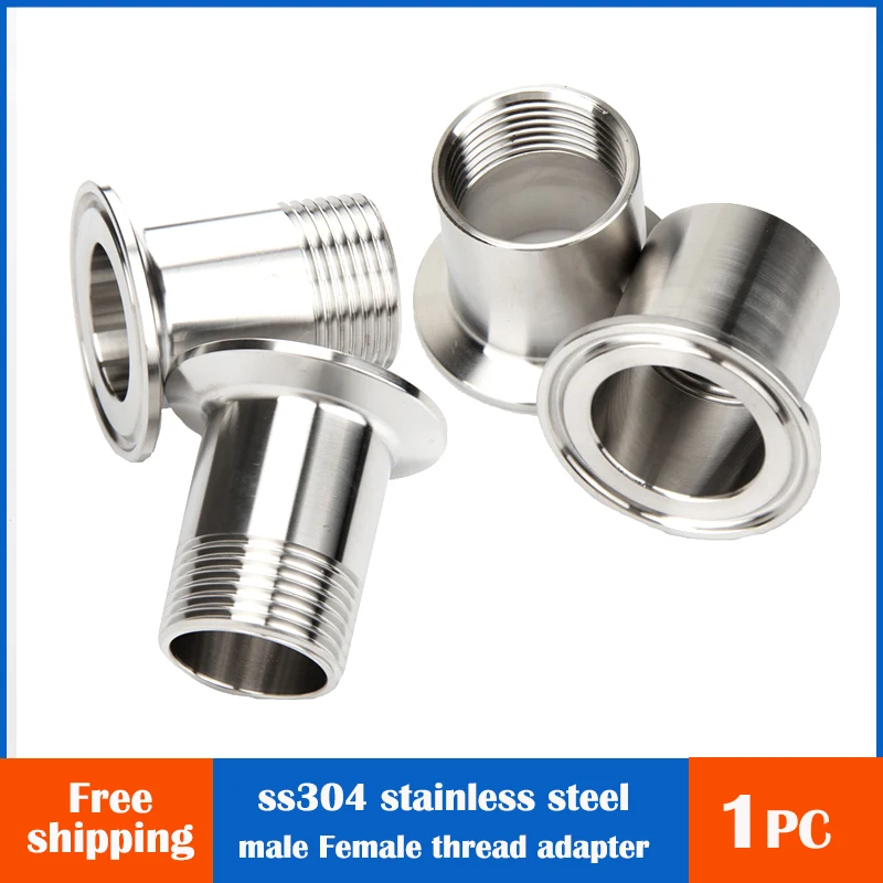 Stainless-Steel-Male-And-Female-Threaded-Connectors-Tri-Clamp-50-5mm ...