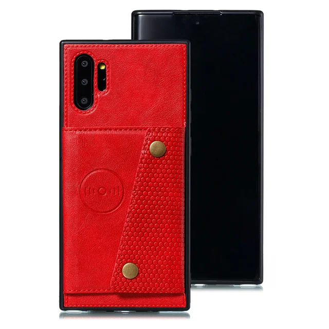 PU Leather Wallet Flip Case For Samsung Galaxy Note 10 Plus Car ...