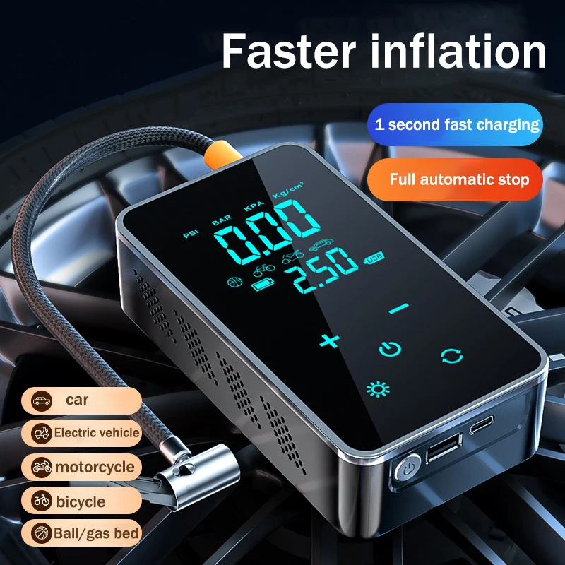 Wireless-Air-Pump-150psi-Touch-Screen-Portable-Electric-Tire-Inflator ...