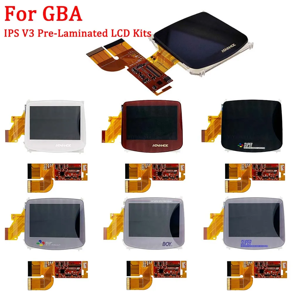 Tela-LCD-pr-laminada-Kits-para-Gameboy-Advance-GBA-Alto-Brilho ...
