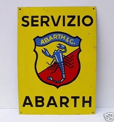 Abarth Metal Sign Poster Plaque Wall Home Decor Prompt Card - Plaques ...