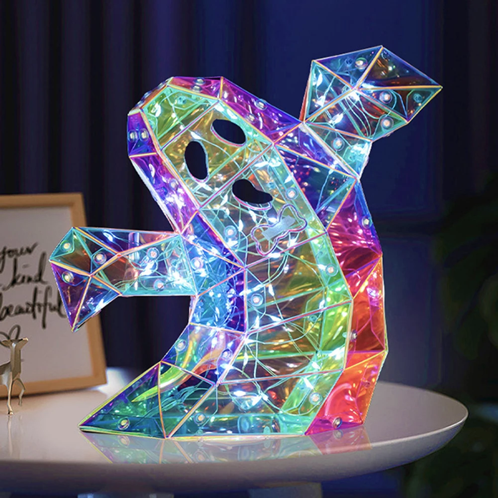 Prismatic-Iridescent-Phantom-Halloween-Decor-Lights-Funny-Ornaments ...