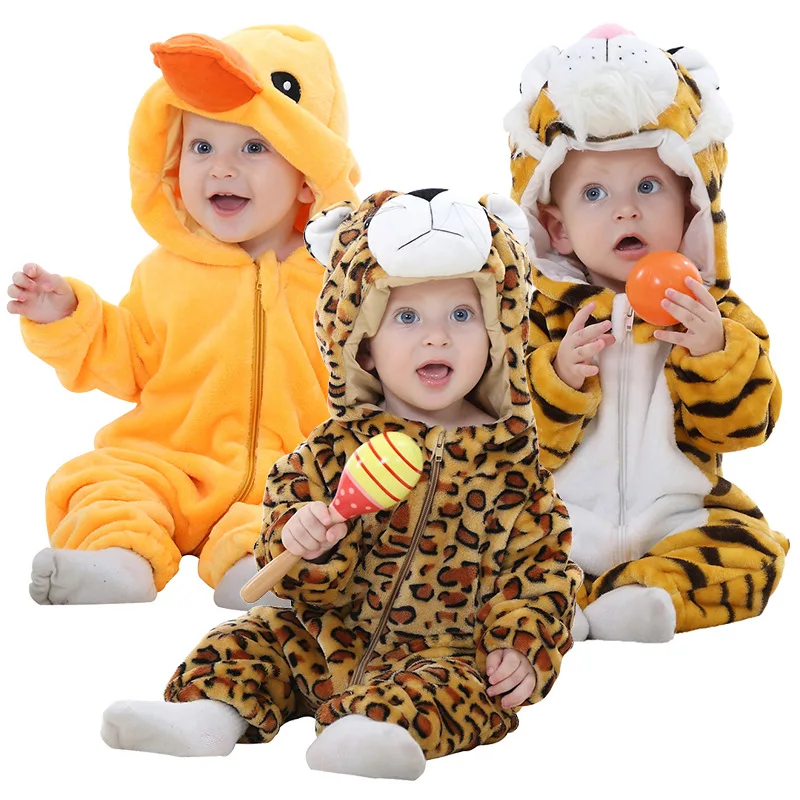 Cotton Babies Animal Costumes | Cartoon Tiger Baby Jumpsuit | Tiger ...
