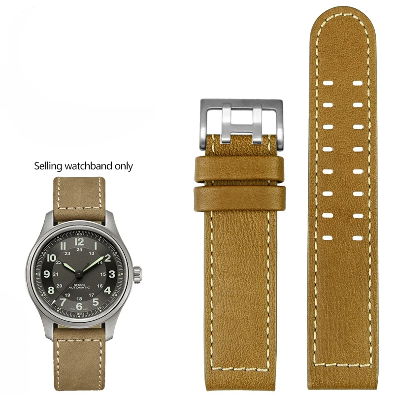 Hamilton Watch Leather Strap | Hamilton Khaki Leather Strap - Genuine ...