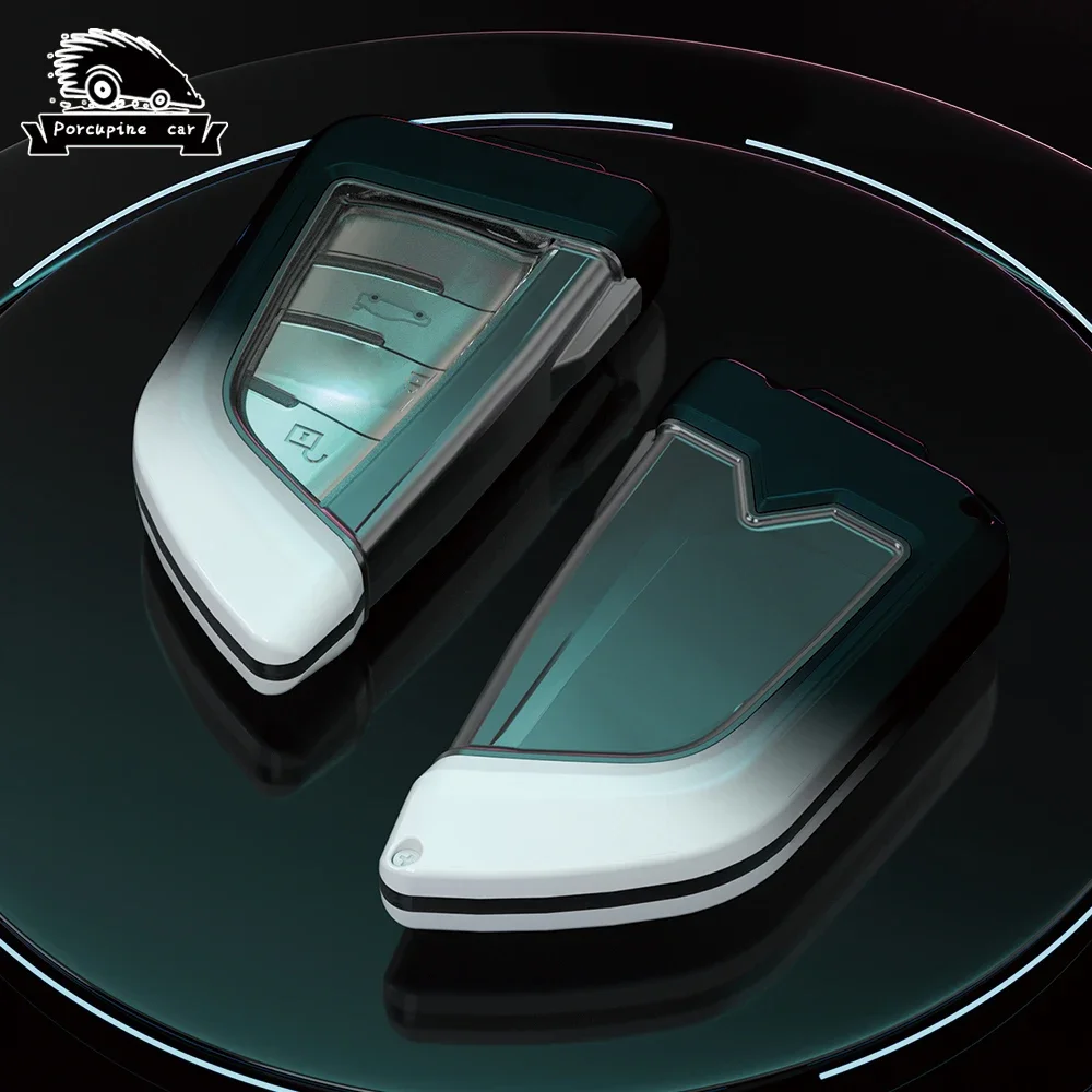 Gradient-carbon-fiber-Car-Key-Case-Cover-For-BMW-3-5-Series-6GT-X1-X3 ...