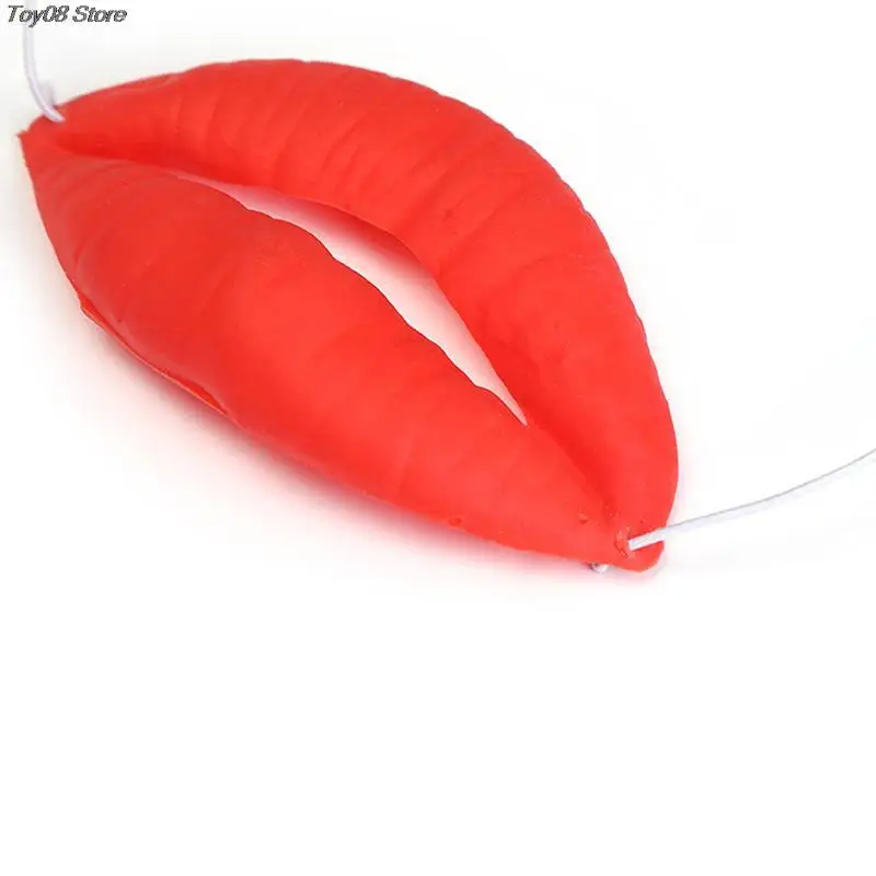 1PC-Red-Props-Jokes-Sausage-Red-Lips-Thick-Big-Mouth-Halloween-Funny ...