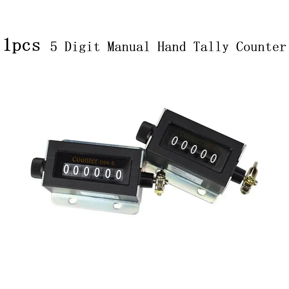 Counter Clicker 5-Digit Manual Tally Counter With Spring - Mechanical ...