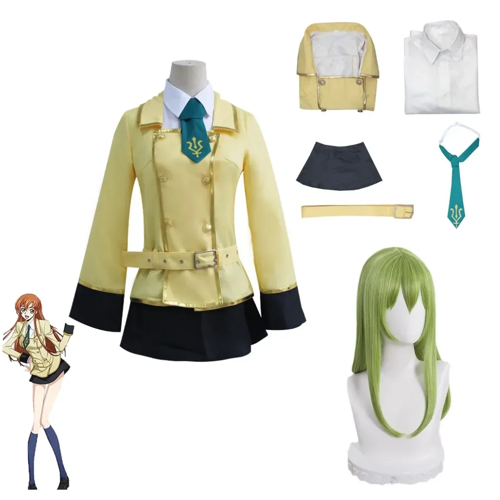 Anime-Code-Geass-C-C-Cosplay-Kostuum-Pruik-C2-Code-GeassLelouch-Van-De ...