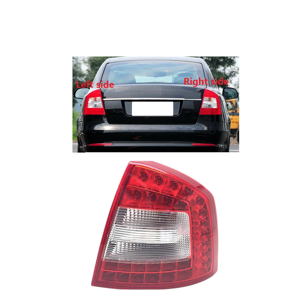 For Volkswagen VW Skoda Octavia 2010 2014 LED Tail Light Rear Fog Lamp ...