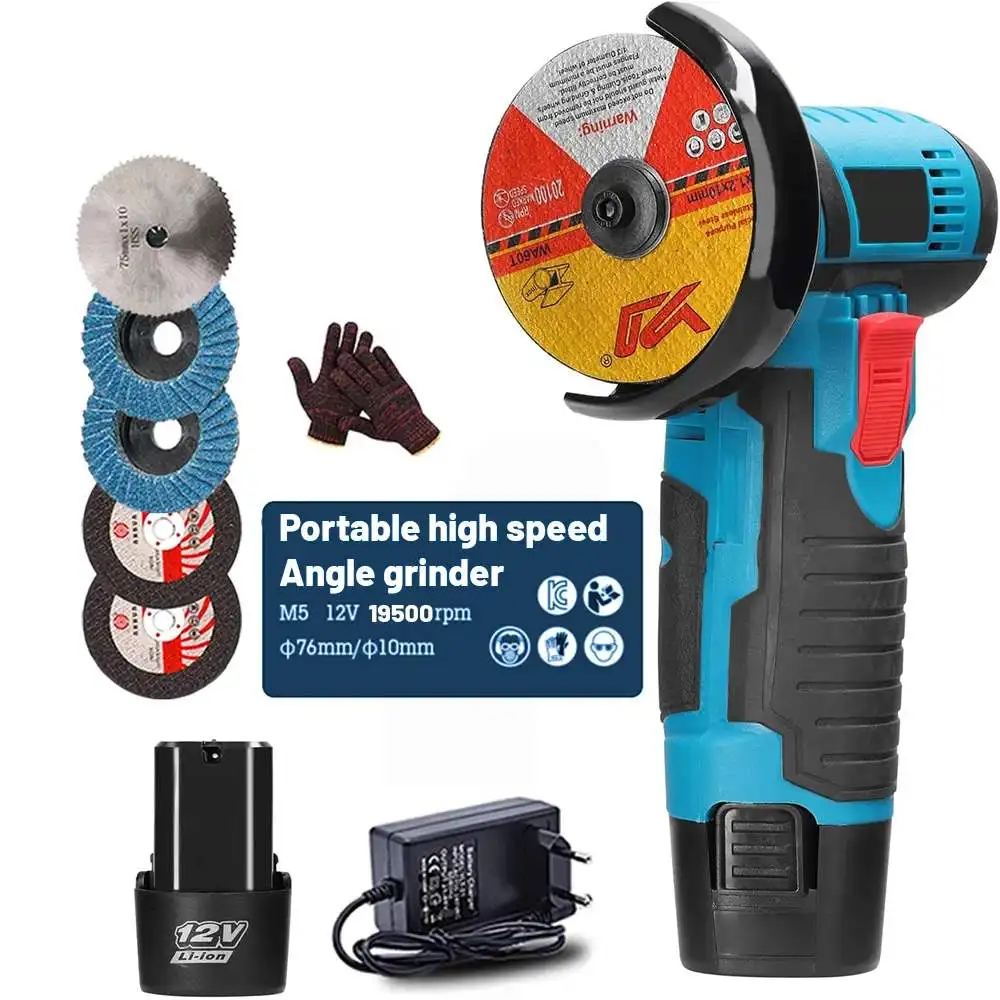 19500rpm-Mini-Handheld-Portable-Electric-Grinder-with-5-Cutting-Disc ...