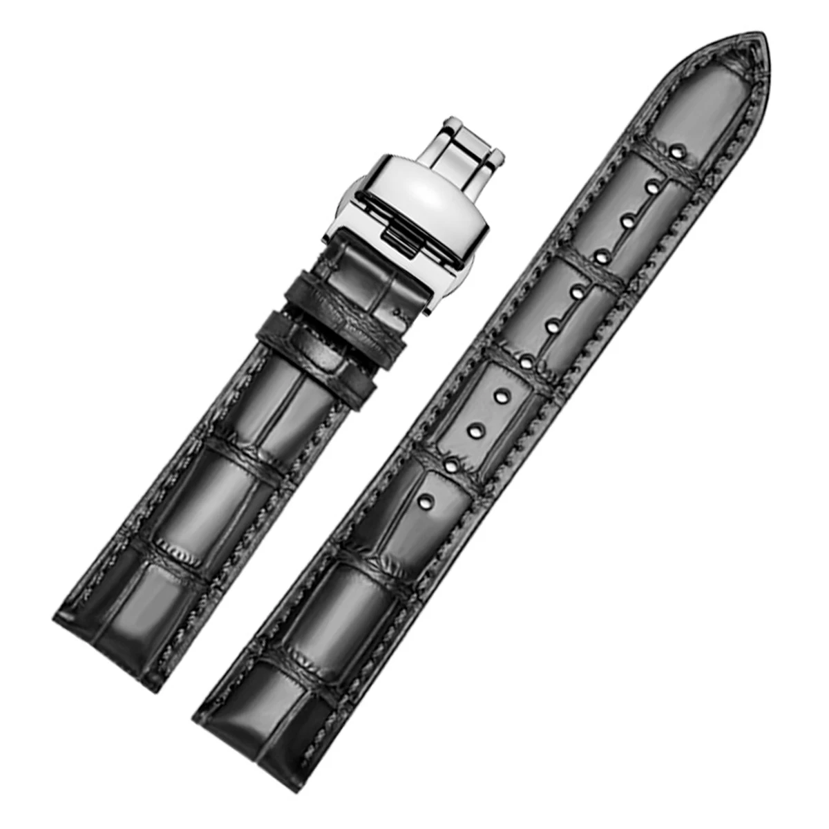 MUENShop Extra Long Genuine Leather Strap XXL Quick Release 18mm-22mm ...