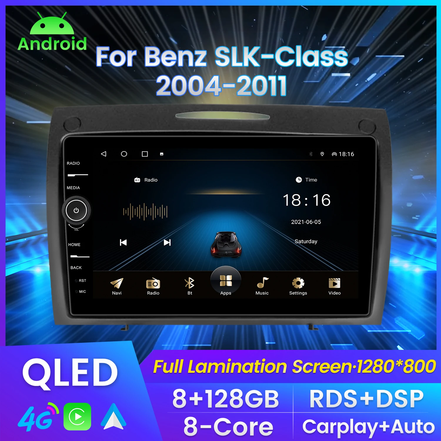 8G-128G-Auto-Android-radio-player-F-r-Mercedes-Benz-SLK-Klasse-R171 ...