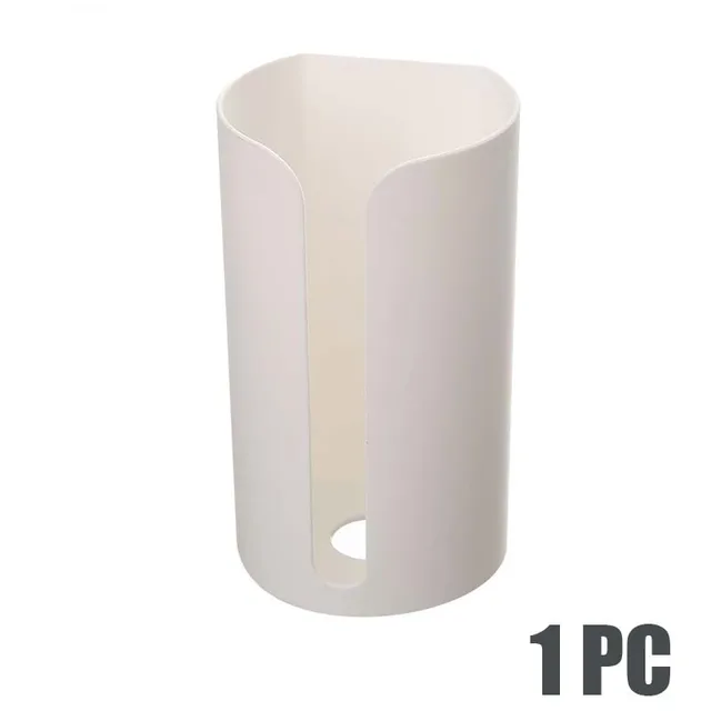 2PCS Wall Hanging Nail-Free Plastic Garbage Bag Holder Mounted Trash ...