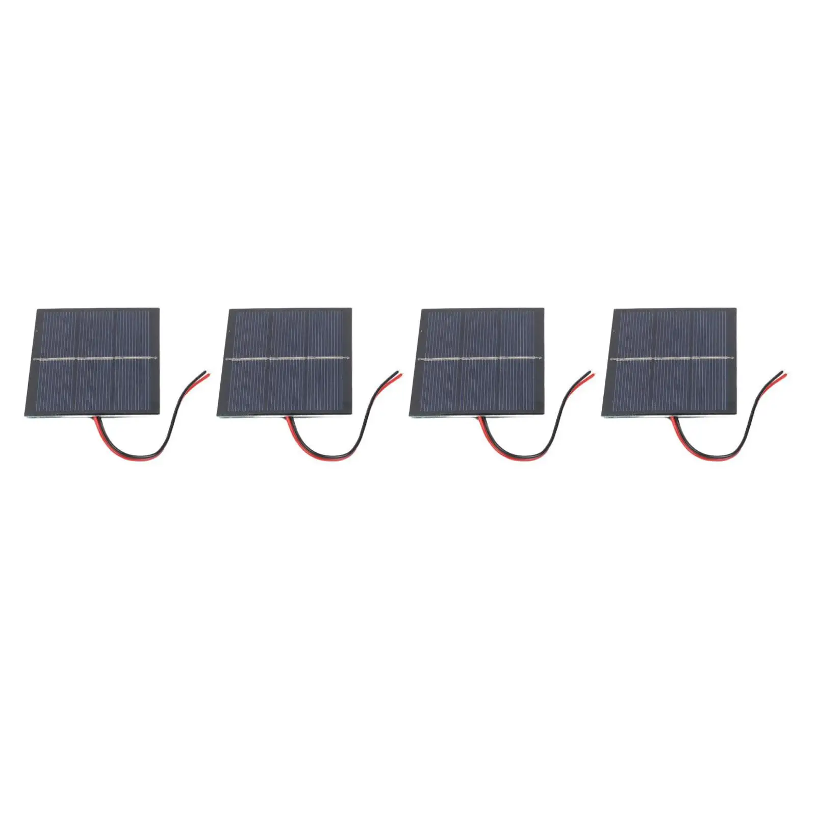 4pcs 0 65W 1 5V Solar Panels with Wires for Small Power Generation ...