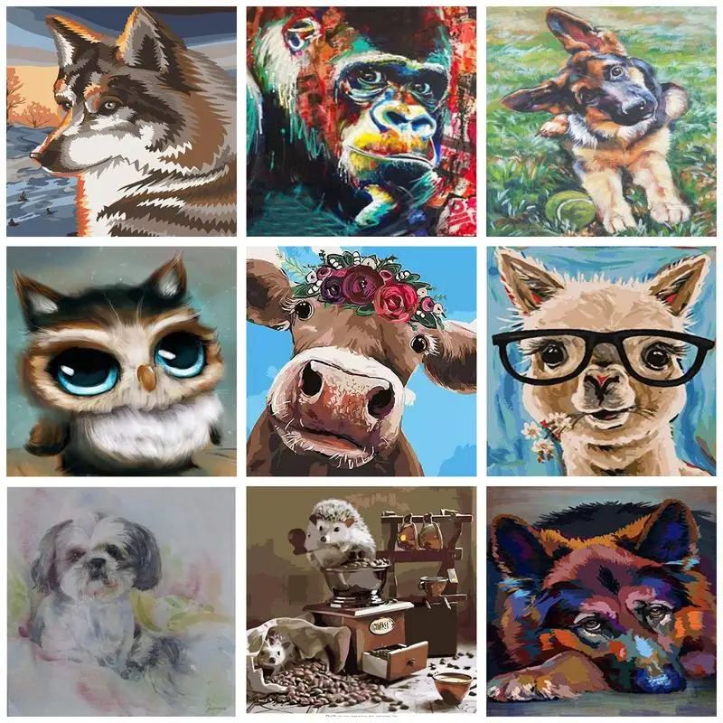 Wildlife Collage Drawing