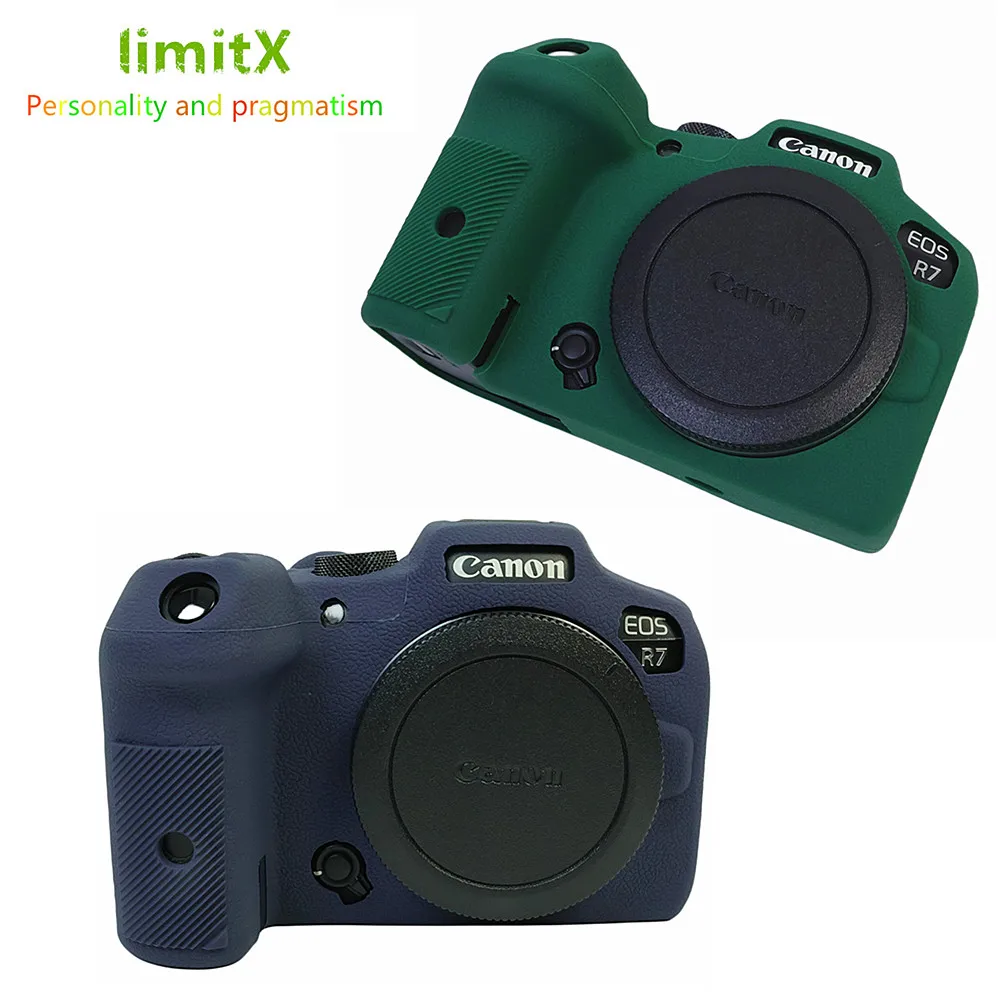 For-Canon-EOS-R7-Silicone-Armor-Skin-Case-Protective-Body-Cover ...